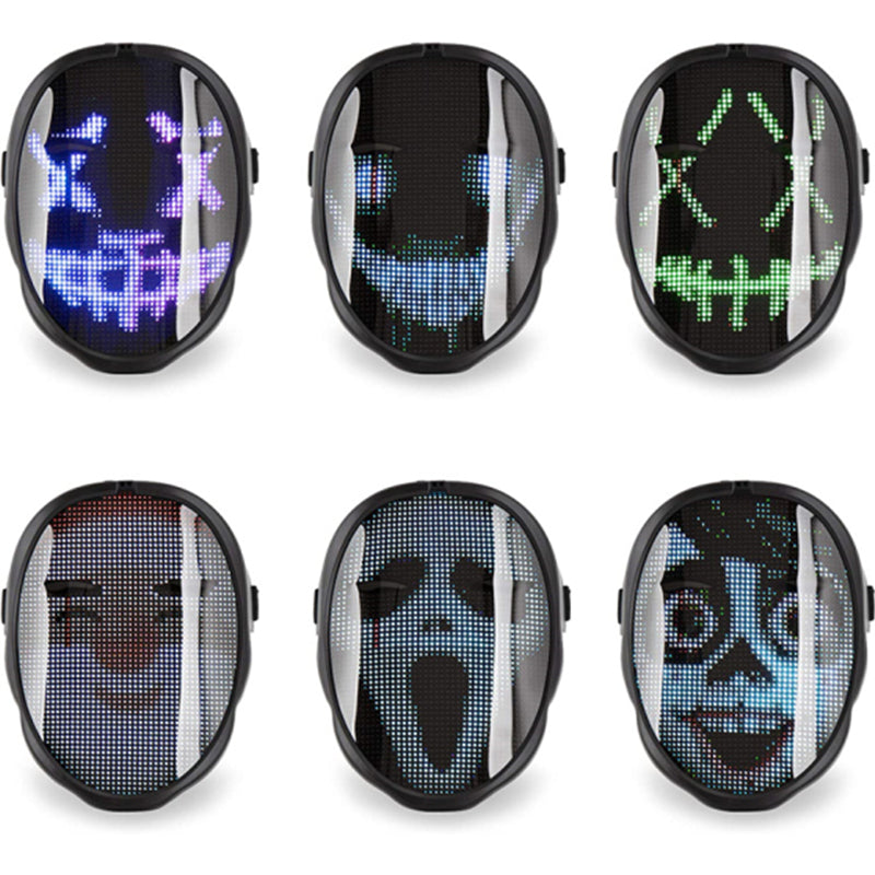 The Many Faced Avatar LED Customizable Face Mask – Wyvern's Hoard