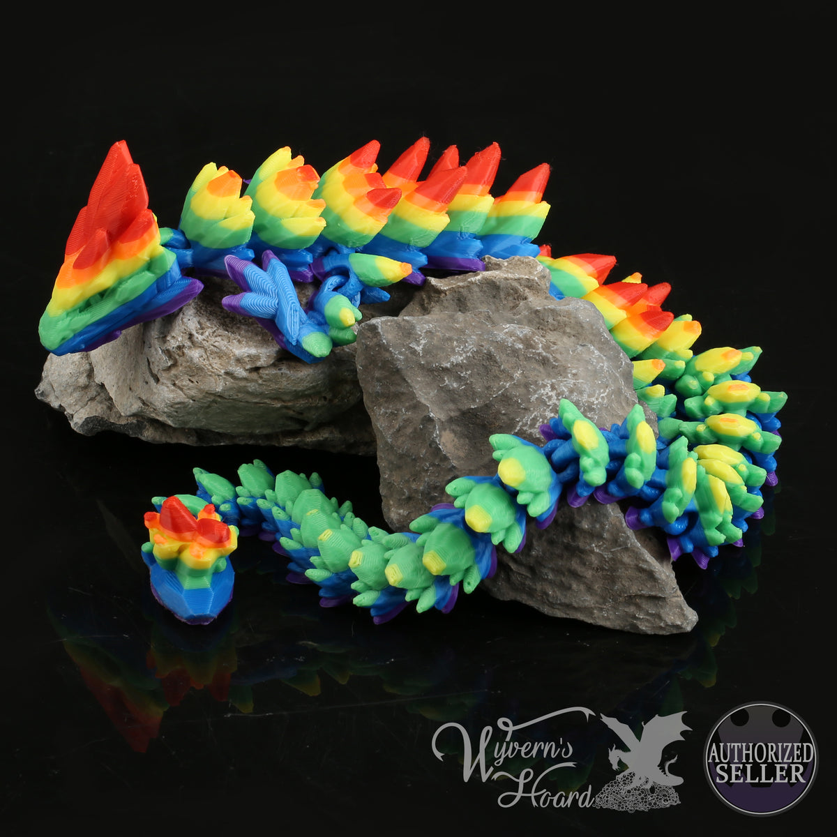 Rainbow Pride Crystal Dragon Sensory Fidget Toy – Wyvern's Hoard