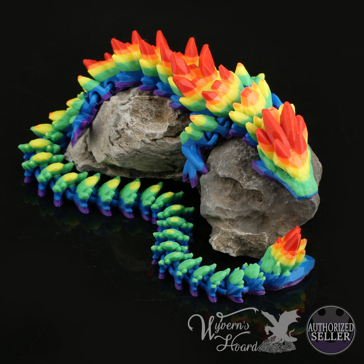 Rainbow Pride Crystal Dragon Sensory Fidget Toy – Wyvern's Hoard