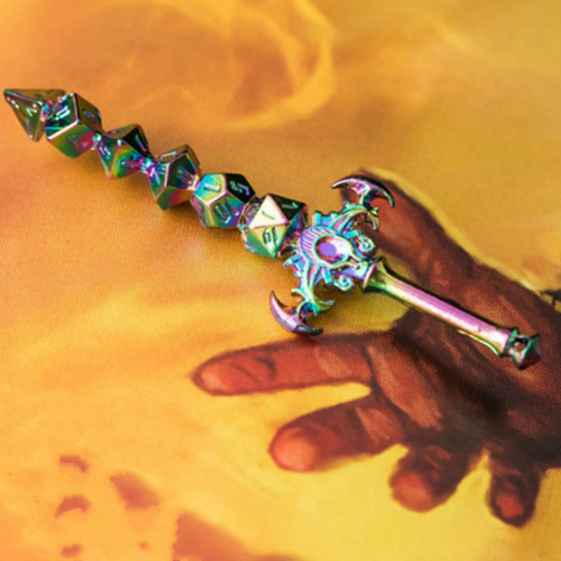 The Sword Of Probability Dice Sword Pendant – Wyvern's Hoard
