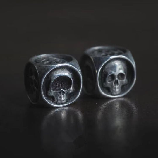 skull dice d6
