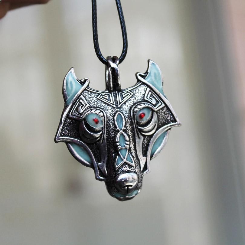 Glow In The Dark Fenrir Wolf Necklace – Wyvern's Hoard