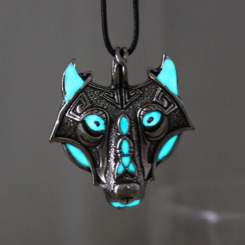 Glow In The Dark Fenrir Wolf Necklace – Wyvern's Hoard
