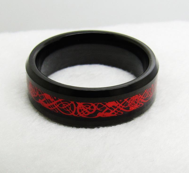 Red Celtic Dragon Rings – Wyvern's Hoard